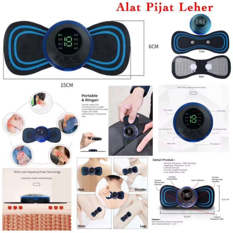 Promo Ems Patch Alat Pijat Tulang Belakang Serviks Pemanas Elektrik ...