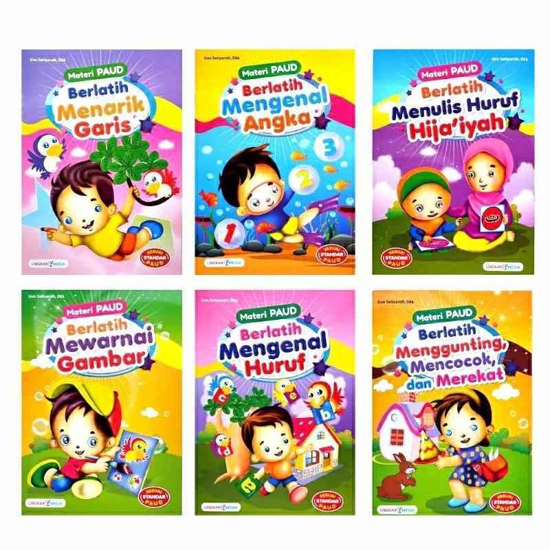 Jual Buku Materi PAUD Paket 6 Buku . Sesuai Standar PAUD (LM) di Seller ...