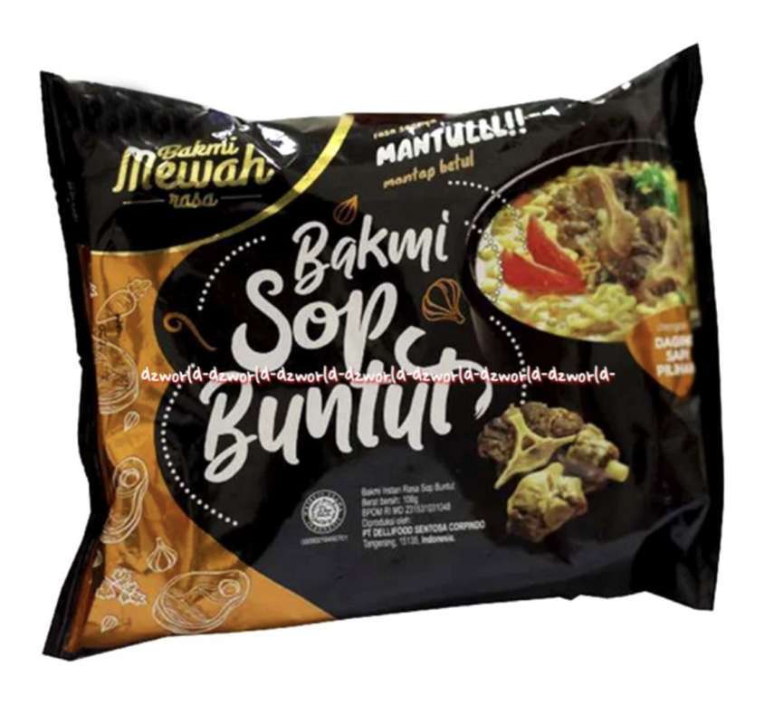Jual Bakmi Mewah 122gr Bakmie Sop Buntut Sambal Matah Instant Mie ...