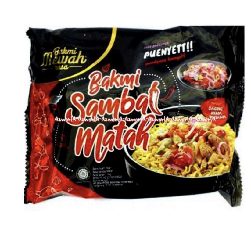 Jual Bakmi Mewah 122gr Bakmie Sop Buntut Sambal Matah Instant Mie ...