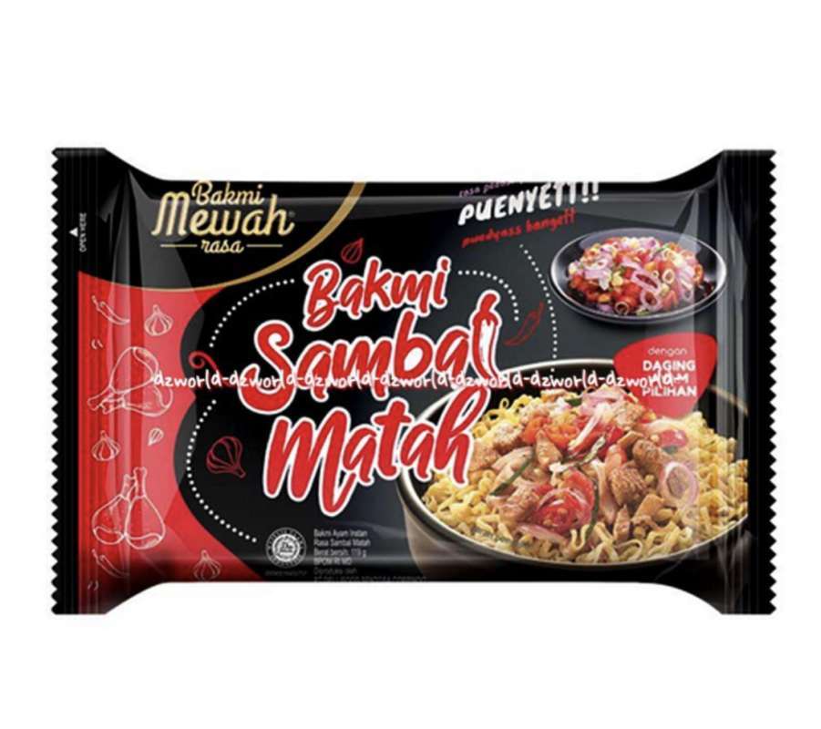 Jual Bakmi Mewah 122gr Bakmie Sop Buntut Sambal Matah Instant Mie Instan Kuah Dengan Daging Asli