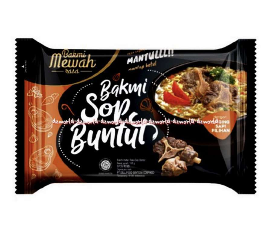 Jual Bakmi Mewah 122gr Bakmie Sop Buntut Sambal Matah Instant Mie ...