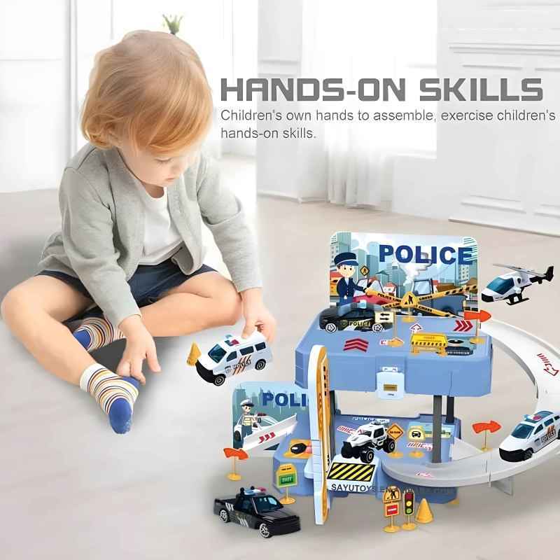 Promo Toy Studio Mainan Anak Koper Track Rail Suitcase Car Parking ...