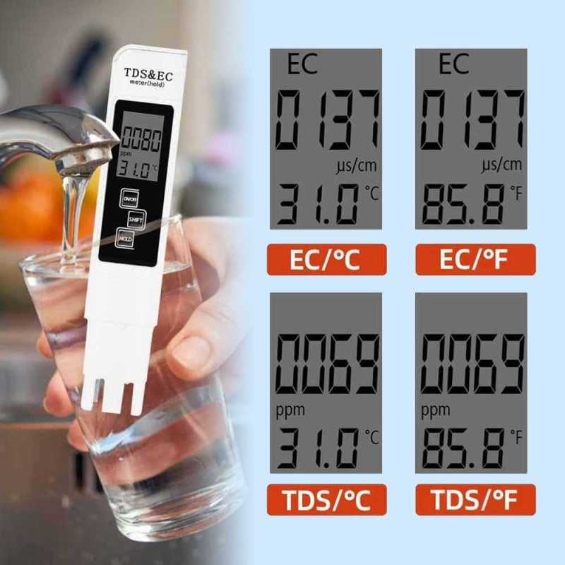 Jual Alat Ukur TDS EC Meter Suhu Air Digital Hidroponik Akuarium ...