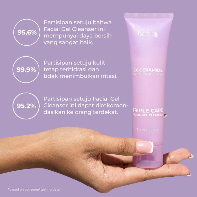 Promo Facetology Triple Care Facial Gel Cleanser 100gr Original - Sabun ...