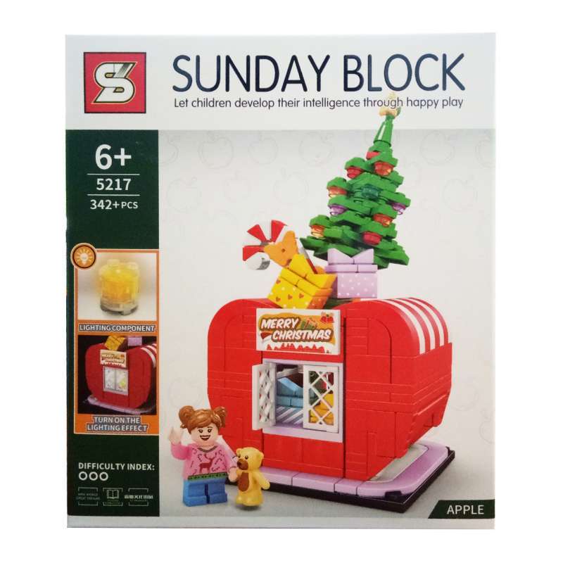 Promo SY 5217 Sunday Blocks Apple | DIY Brick Block Mainan Balok ...