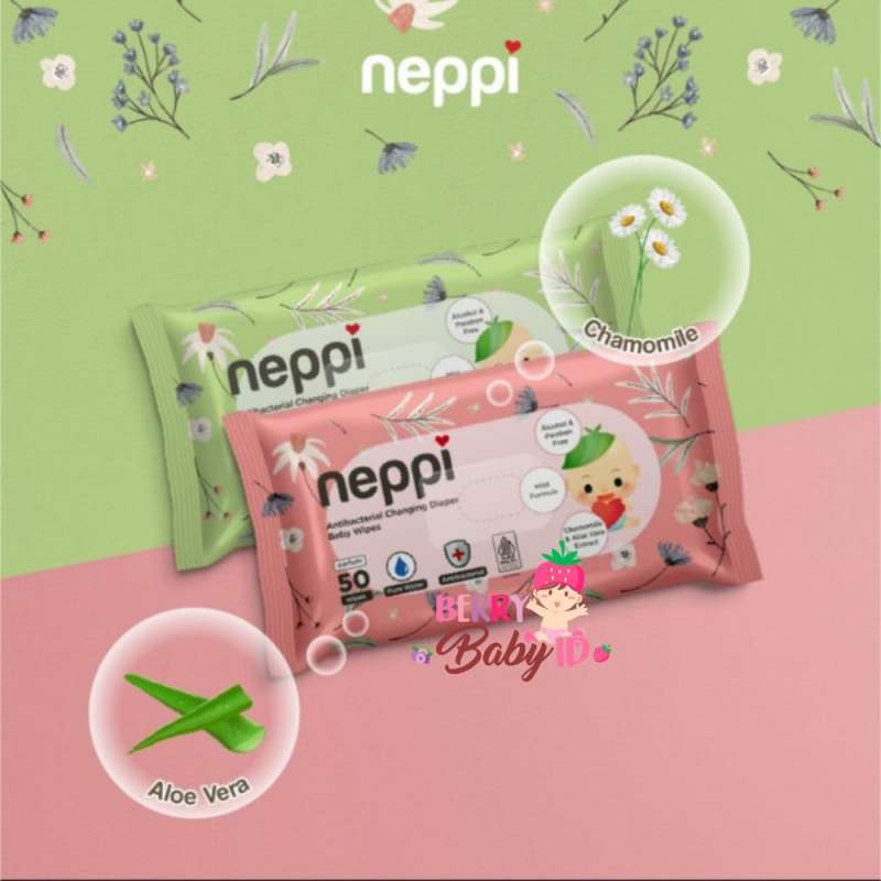 Promo Neppi Antibacterial Changing Diaper Baby Wipes Tisu Basah Bayi ...