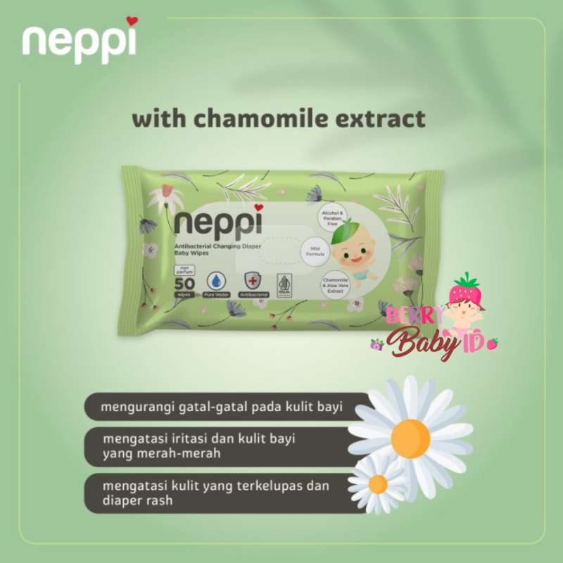 Promo Neppi Antibacterial Changing Diaper Baby Wipes Tisu Basah Bayi ...