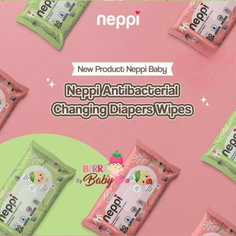Promo Neppi Antibacterial Changing Diaper Baby Wipes Tisu Basah Bayi ...