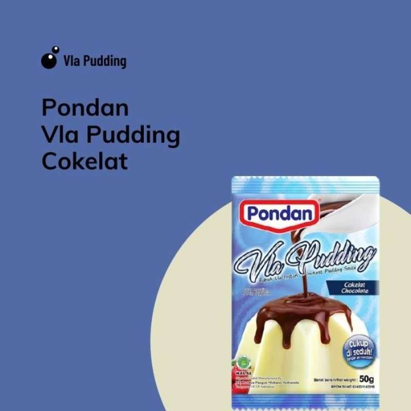 Jual PONDAN VLA PUDDING COKLAT BUBUK 50GR X 1 SACHET, ENAK & PRAKTIS di ...