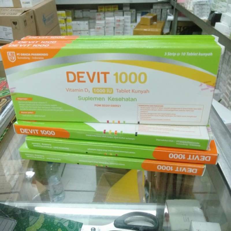 Promo Devit 1000 Iu // Vitamin D3 1000 // Isi 30 Tablet Diskon 33% Di ...