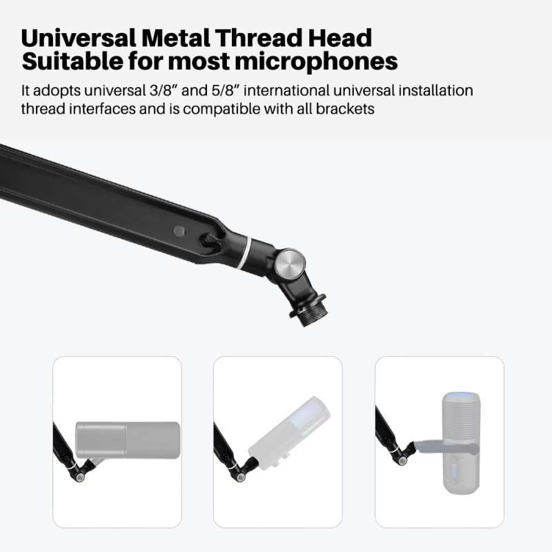 Promo SOUNDTECH Lite V2 Arm Stand Kit for Microphone / Boom Arm Bracket ...