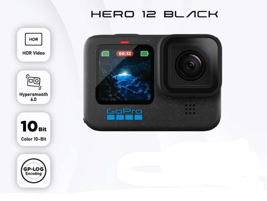 Jual Gopro Hero12 Black - Hdr Video + 4k120 Resolution Hypersmooth 6.0 ...