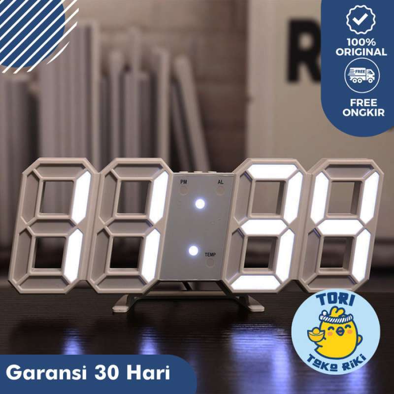 Promo Am Meja Led 3d / Jam Dinding Digital Angka Modern Minimalis - Jm ...