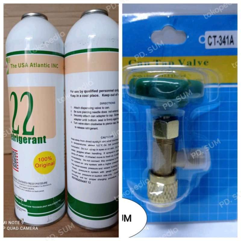 Promo Freon R-22 Kaleng + Kran Can Tab Ct-341a, Berat 800gr Diskon 23% ...