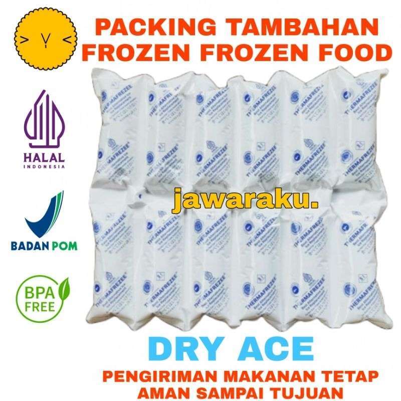 Promo dry ace sekaligus tambahan packing frozen food supaya awet ...