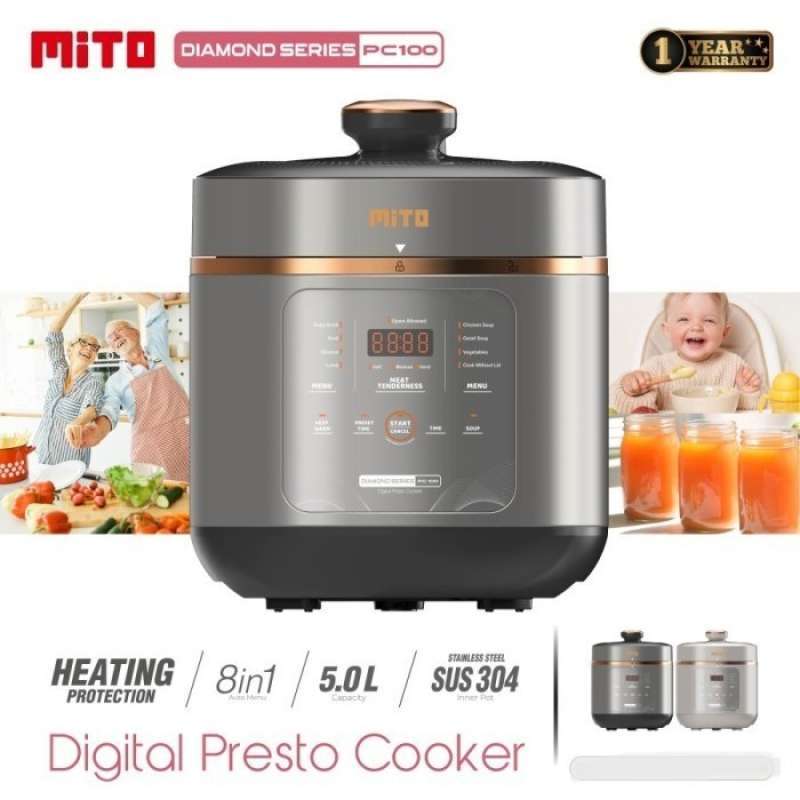 Jual Digital Presto Cooker Mito Kapasitas 5 Liter Pc100 / Pc-100 ...