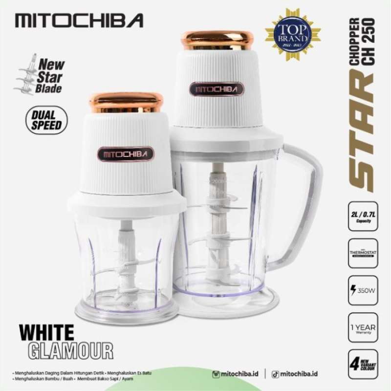 Promo Mitochiba Mito Food Chopper CH250 CH 250 CH-250 GARANSI RESMI - Putih Diskon 2% di Seller ...