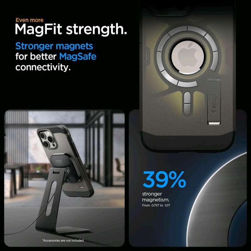 Jual Case iPhone 15 Pro Max Spigen Tough Armor MagSafe Magnet Stand ...