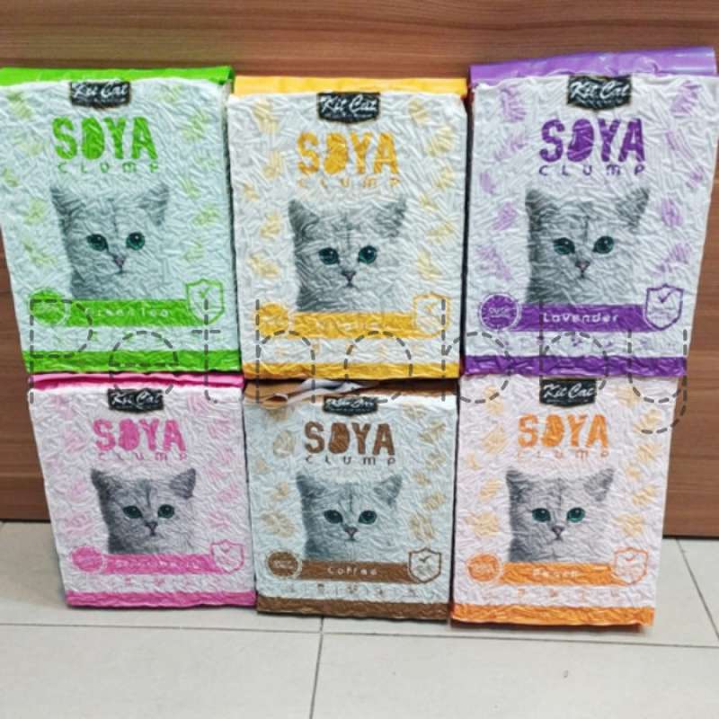 Promo Pasir Kucing Kit Cat Soya Clump 7 Liter Wangi Dan Bebas Debu ...