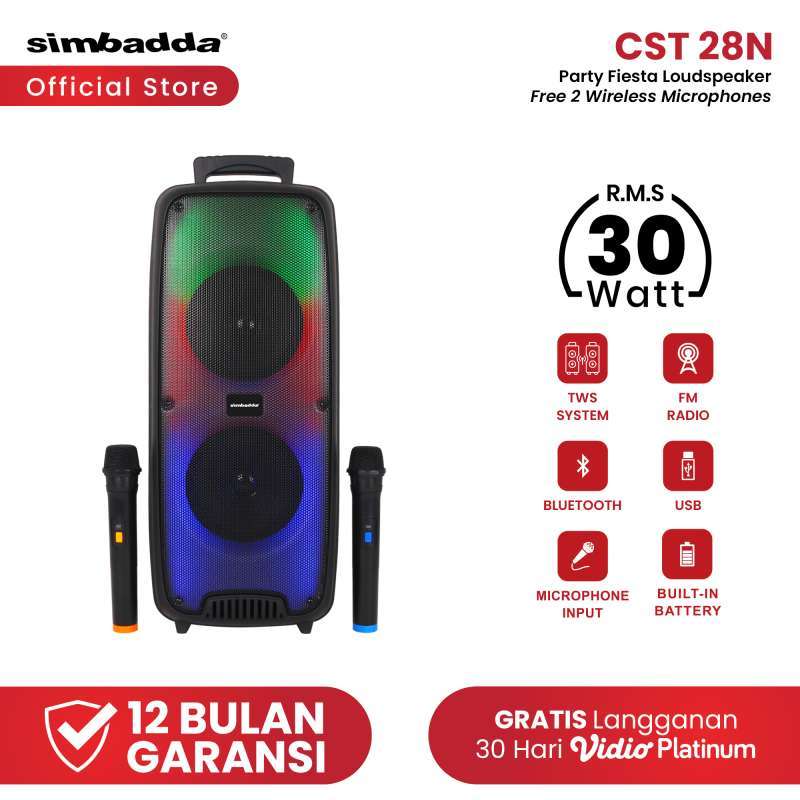 Promo Simbadda Cst 28n Speaker Meeting Bluetooth Portable Super Bass ...