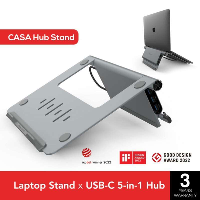 Promo Adam Elements Casa Hub Stand Usb-c 5-in-1 Laptop Stand Hub Diskon ...