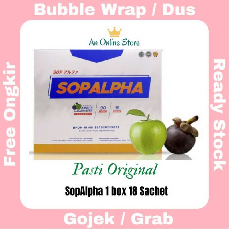 Promo Sop Alpha Bioboost 1 Box Isi 18 Sachet Diskon 33% Di Seller Bumi ...
