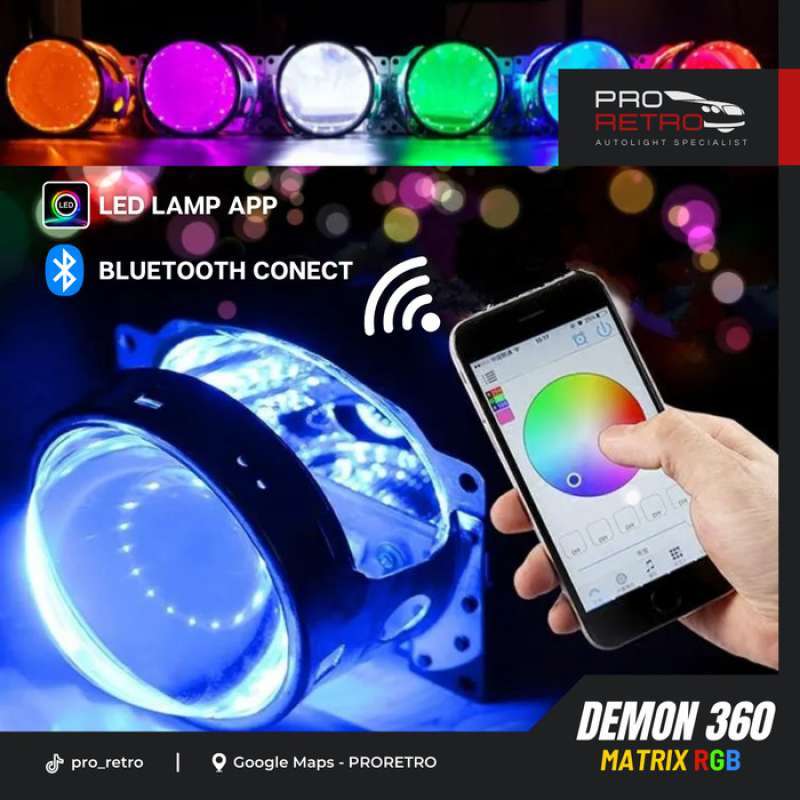 Promo Demon Devil Rgb 360 Vahid Ori Untuk Proji Biled Dan Hid 2.5inch ...