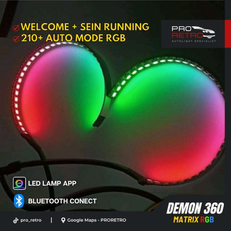 Promo Demon Devil Rgb 360 Vahid Ori Untuk Proji Biled Dan Hid 2.5inch ...