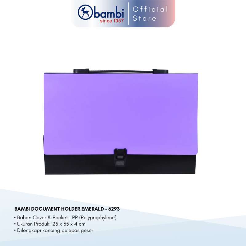 Promo Bambi Tas Document Holder Emerald - 6293 Diskon 15% Di Seller Bambifiles Official Store ...