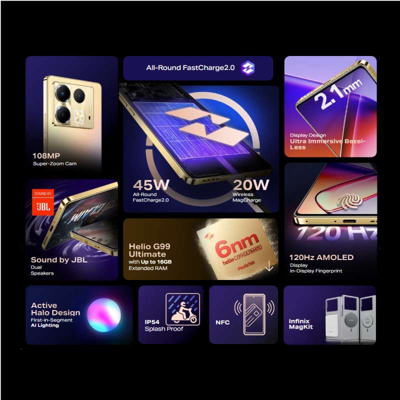 Promo Handphone Infinix Note 40 Pro Plus 5g 8/256 12/256 Ram 8gb 12gb ...