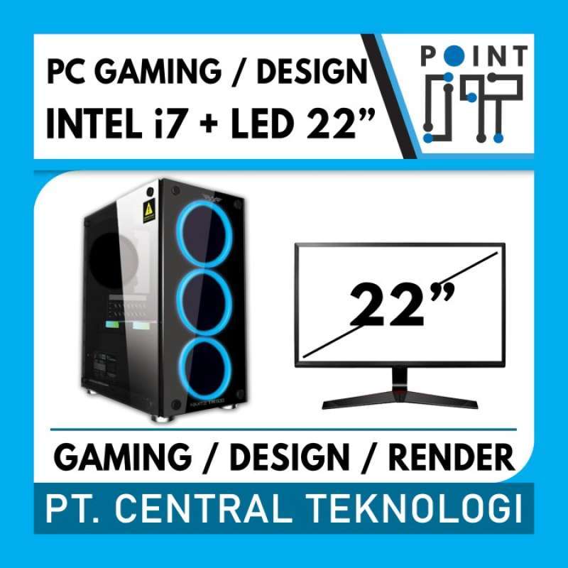 Promo Pc Design Core I7 (lengkap Office / Design / Editing Needs) - Led ...