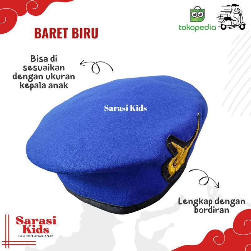Jual Topi Tentara Anak Baret Biru Anak Baret Tni Au Anak Baret Kopasus ...