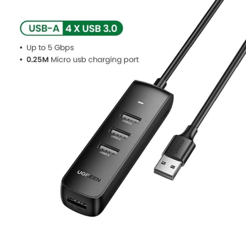 Promo Ugreen Usb Hub Splitter 4 Port Usb 3.0 Diskon 23% Di Seller ...