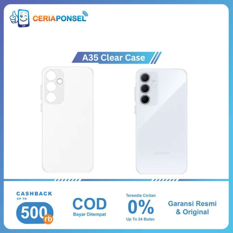 Jual Samsung A35 & A55 Clear Case, Silicone Case, Card Slot Case, Standing Grip Case | Garansi ...