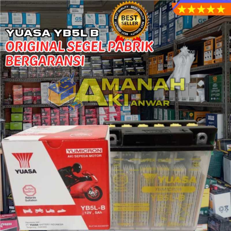 Promo Aki Basah Yuasa Yb5l-b - Untuk Motor : Tornado, Shogun 110 Diskon 23% Di Seller Medantama ...