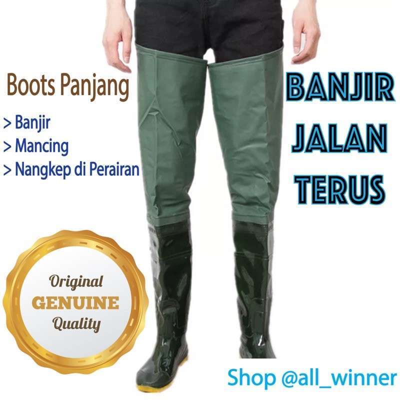 Promo Wlfs Sepatu Boots Petani Sawah Panjang Boot 80cm Karet Premium ...