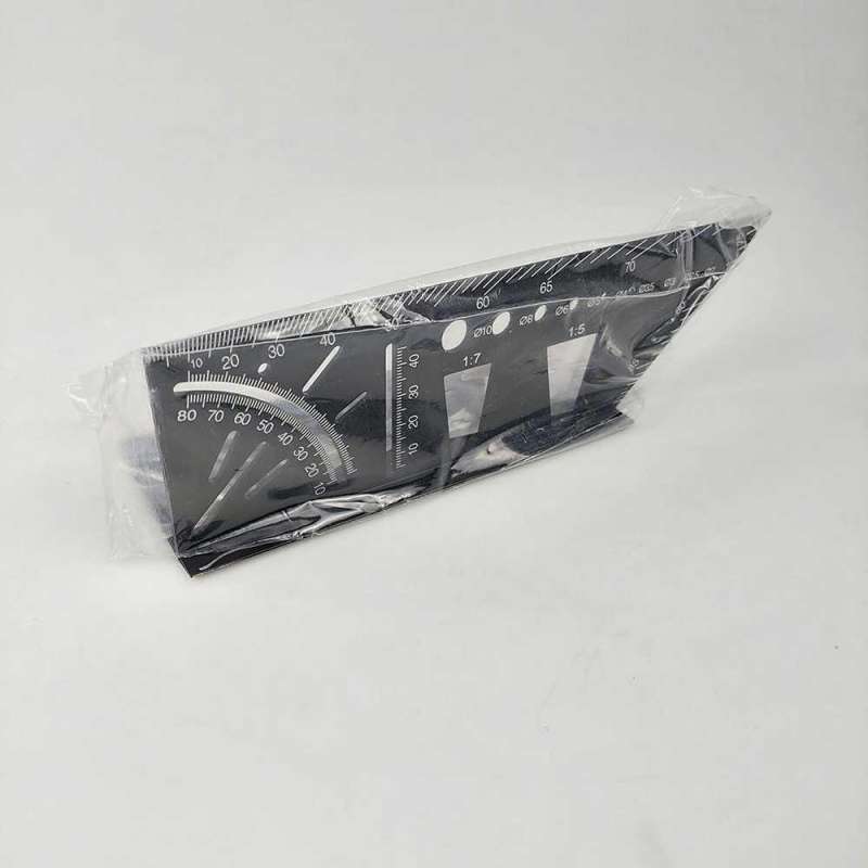 Jual Abedoe Penggaris Angle Ruler Mark Line 3d Measuring Tool Aluminium ...
