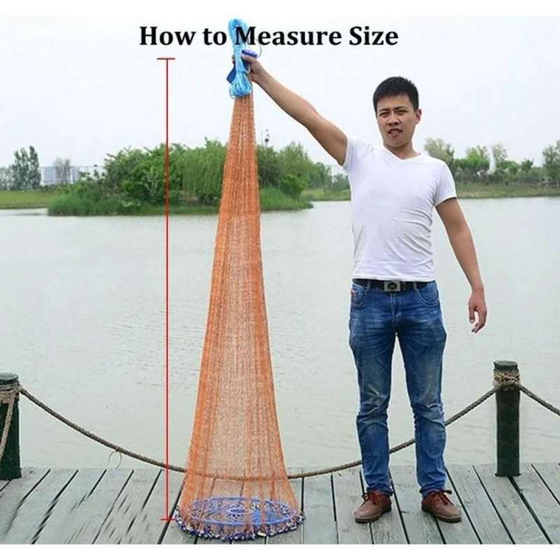 Jual Finefish Jaring Pancing Ikan Lempar Fishing Throw Net Cage Se4 ...