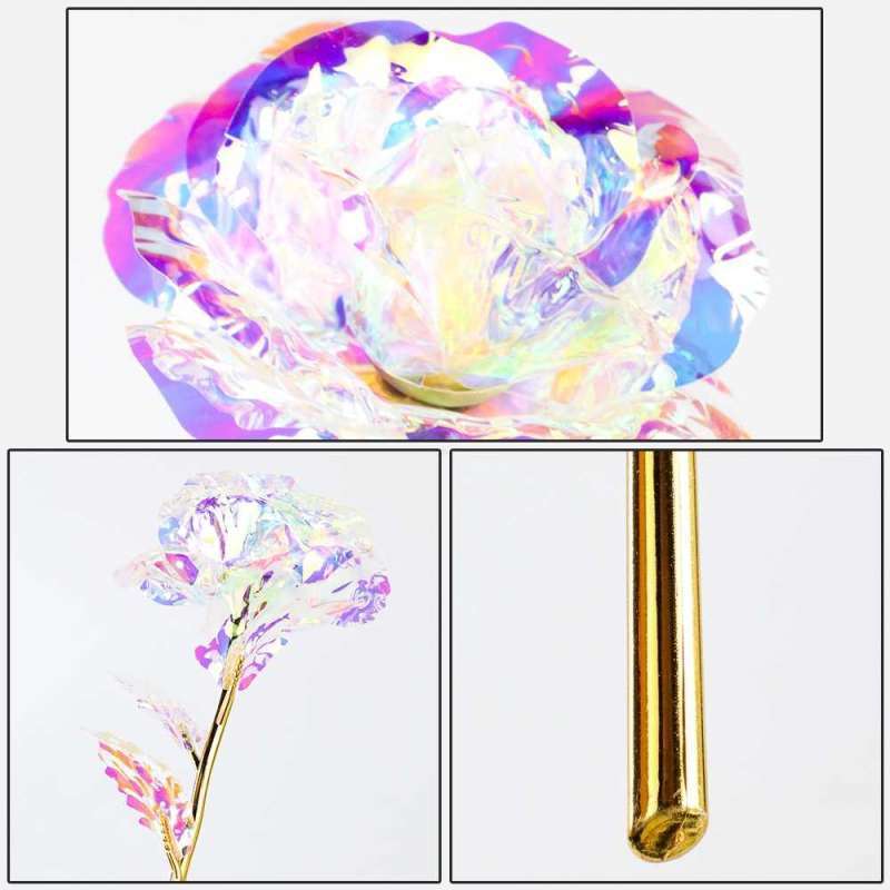 Jual Acevivi Bunga Mawar Dekorasi Gold Foil Flower Galaxy Rose Ac0113 ...
