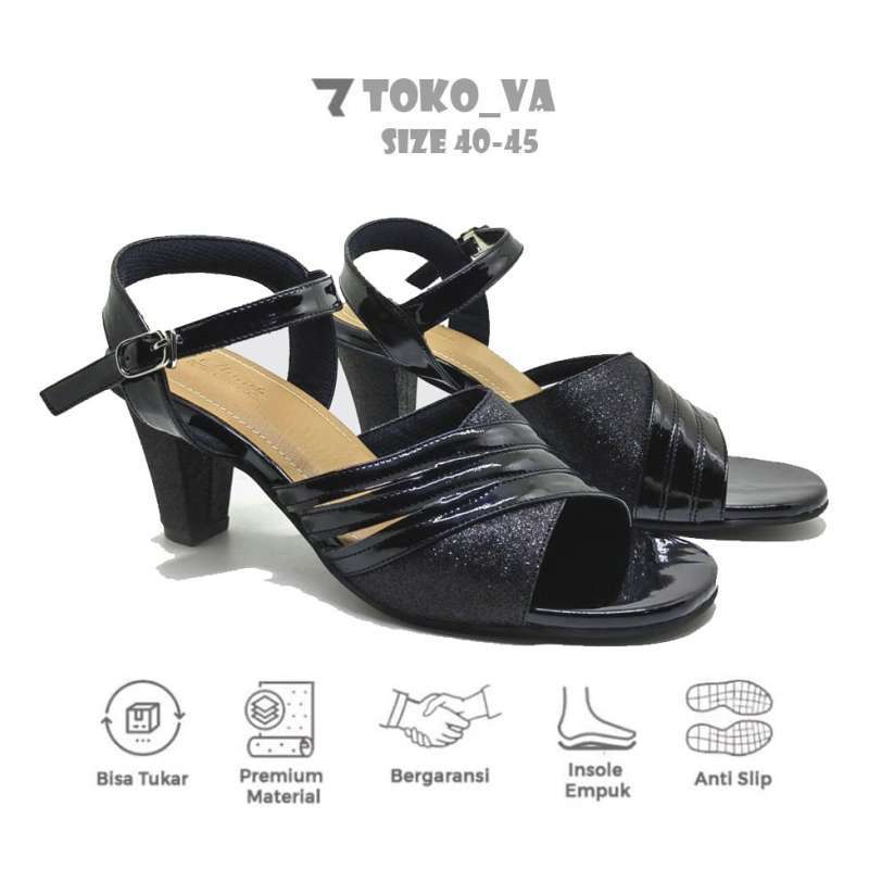 Promo Wolfs Sepatu Sandal Heels Wanita Hak 5cm Ukuran Jumbo Besar | No ...