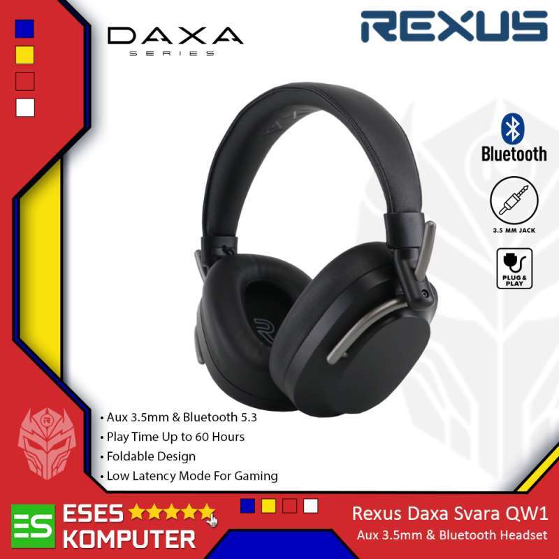 Jual Headset Rexus Daxa Svara Qw1 Bluetooth Wireless | Headset Gaming ...