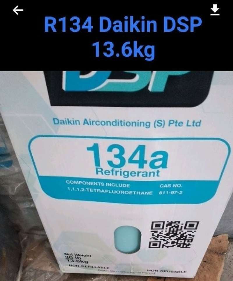 Promo Freon R134 Refrigerant 13.6kg Daikin Dsp / Merk Refrigerant R134a ...