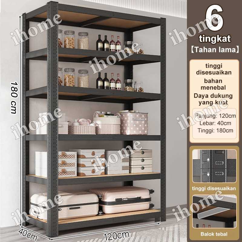 Promo Rak Besi Serbaguna 5 Susun Rak Besi Siku Um - 3l（60*30*100）⬜ ...