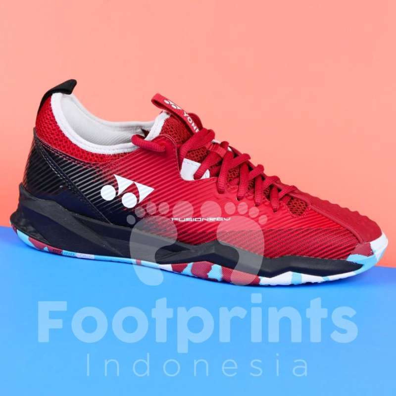 Promo Sepatu Tenis Yonex Fusion Rev 4 Red Black Tennis Shoes Diskon 26% ...