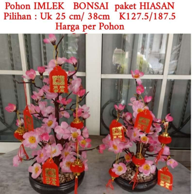 Promo Pohon Bunga Imlek Meihua Mehwa Sakura - 38 Cm + Hiasan Diskon 50% ...