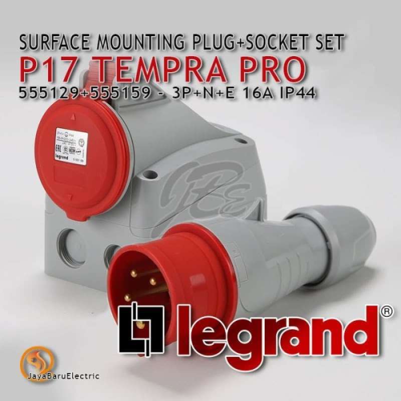 Promo Legrand Paket 1 Set Plug Surface Mounting Socket 3p+n+e / 5 Pin ...