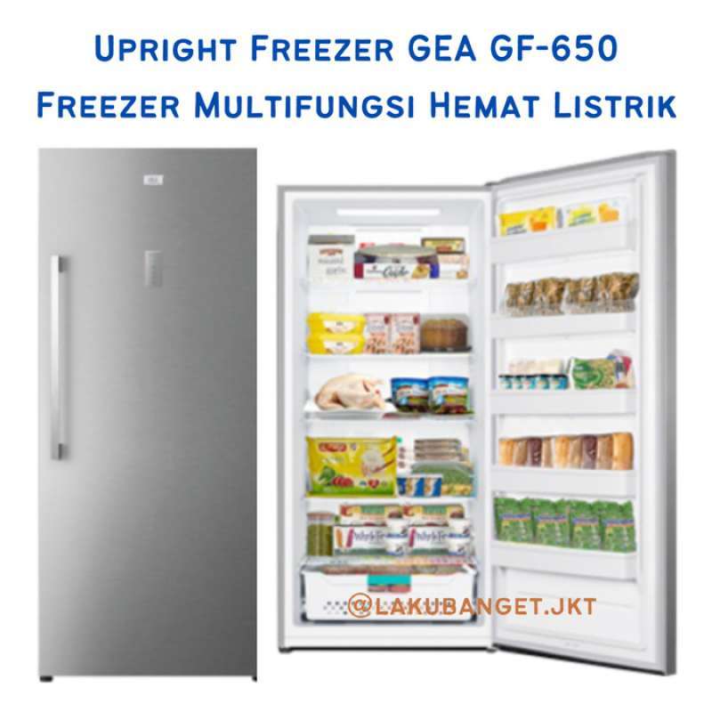 Promo Upright Freezer Gea Gf-650 / Freezer Multifungsi Hemat Listrik Gf ...