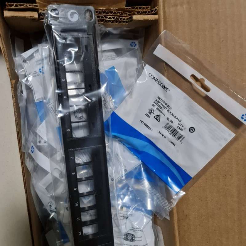Promo Commscope Patch Panel Cat 6a 24port 10gbps Diskon 23% Di Seller ...