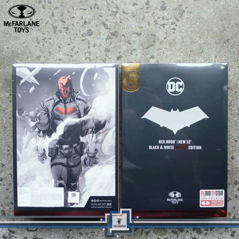 Jual Mcfarlane Dc Multiverse Red Hood New 52 Black & White Accent Edition Action Figure Di ...